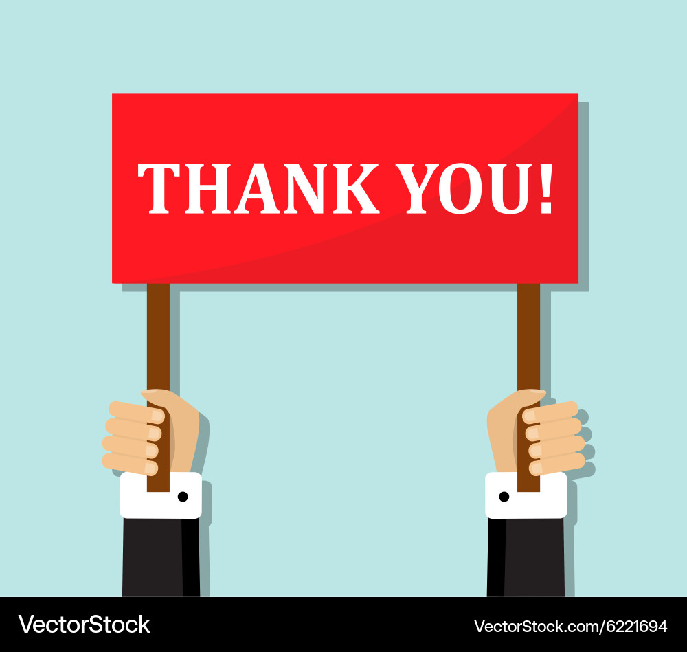 Thank you Royalty Free Vector Image - VectorStock