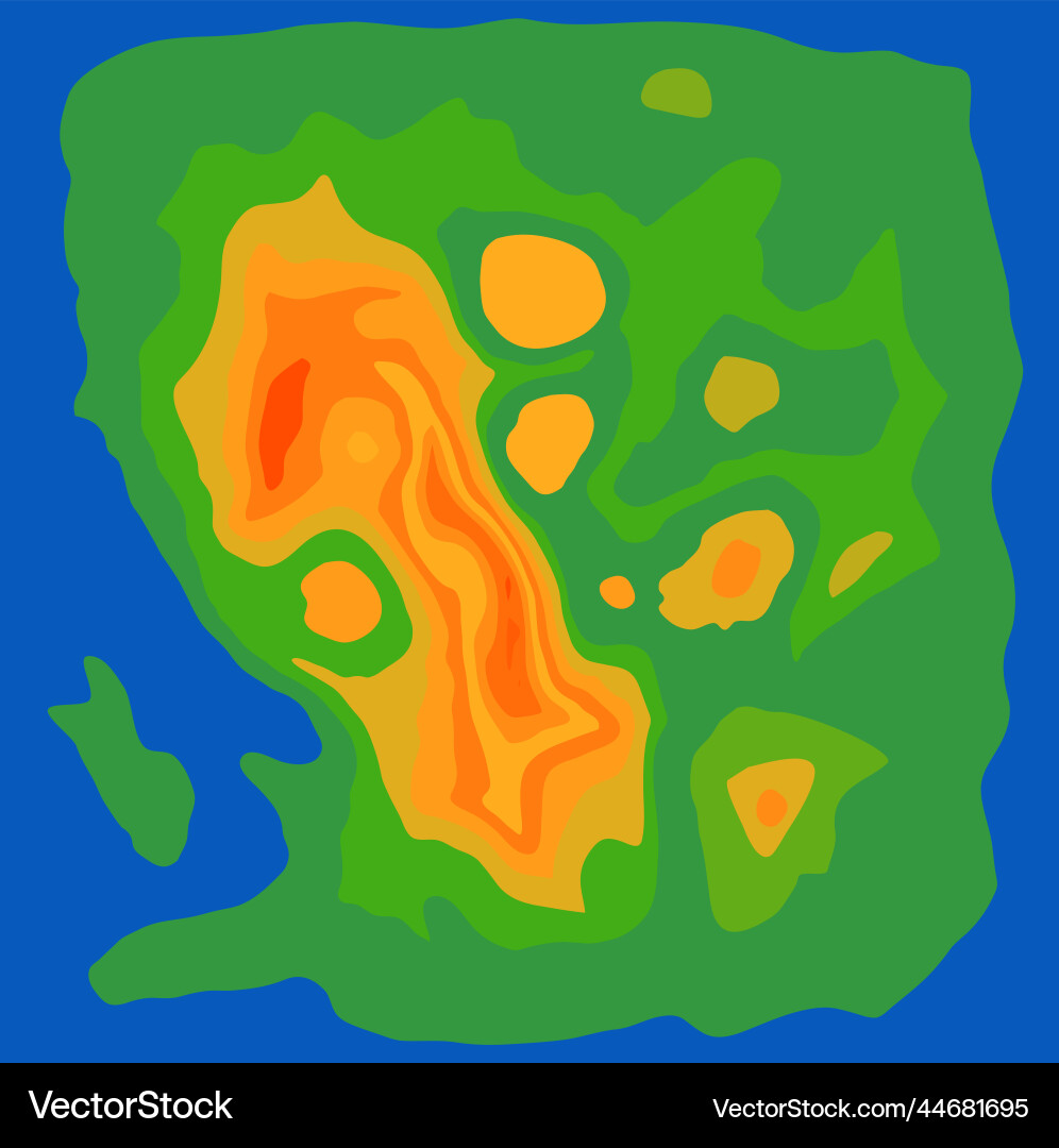Abstract heating map Royalty Free Vector Image