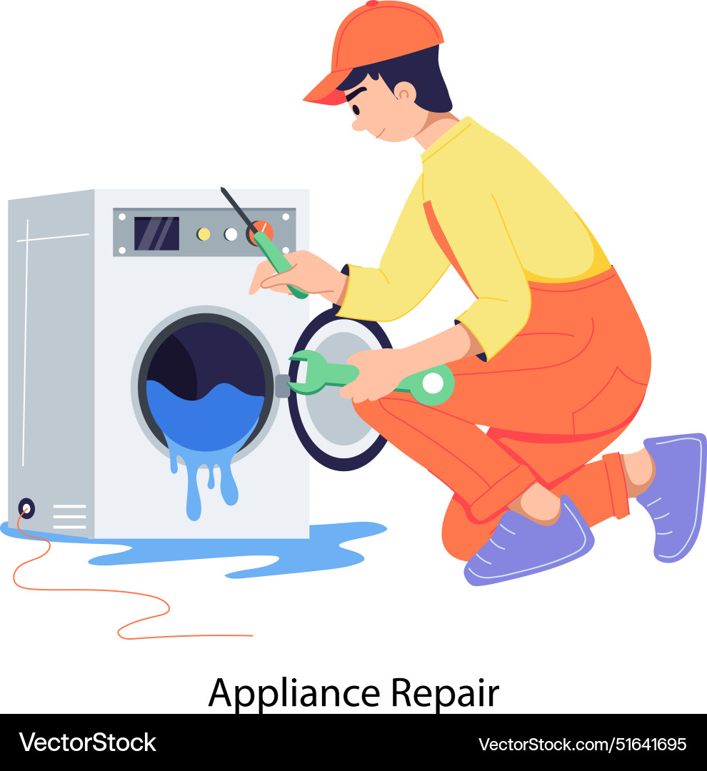 Appliance repair Royalty Free Vector Image - VectorStock