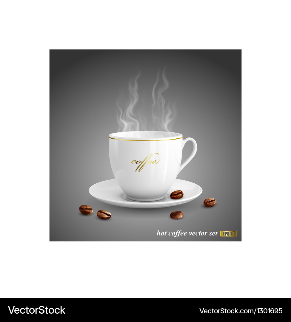 Cup of coffee Royalty Free Vector Image - VectorStock