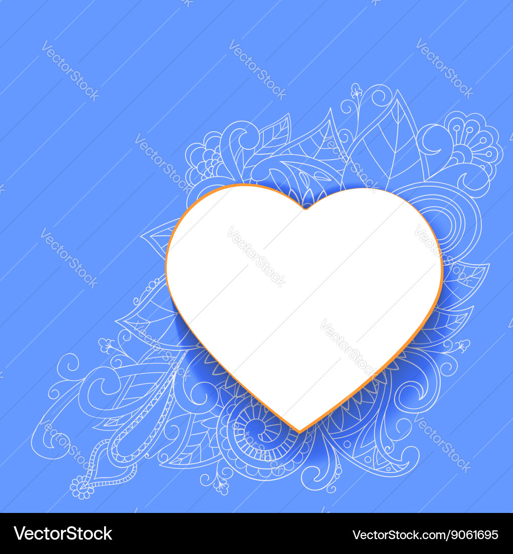 Heart Doodle Pattern Royalty Free Vector Image