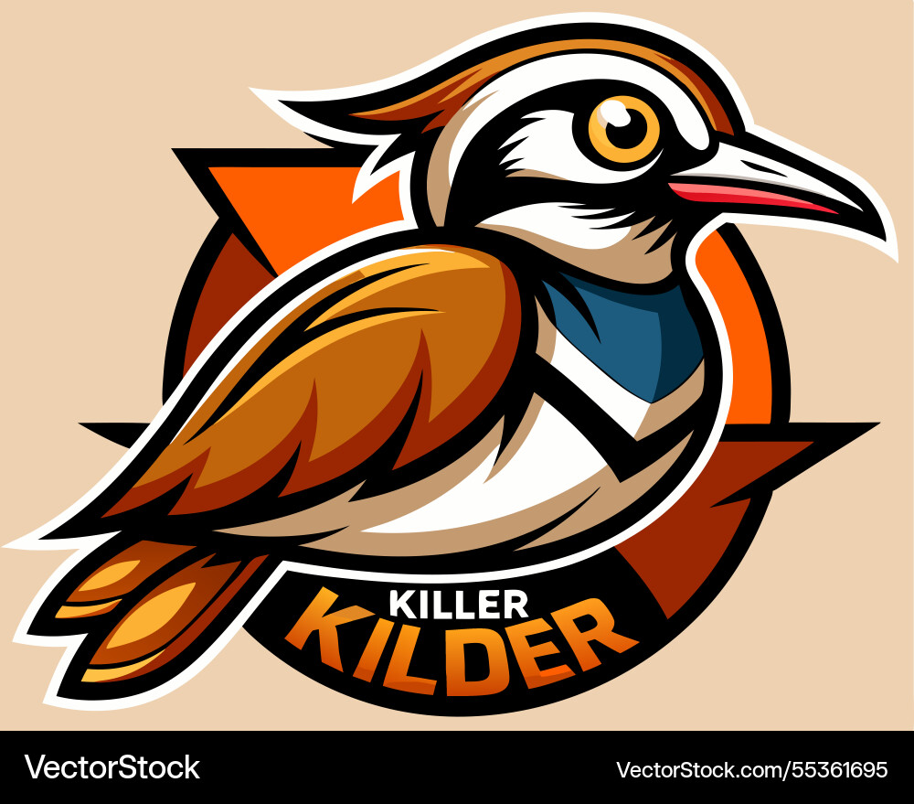 Killdeer-mascot-logo Royalty Free Vector Image