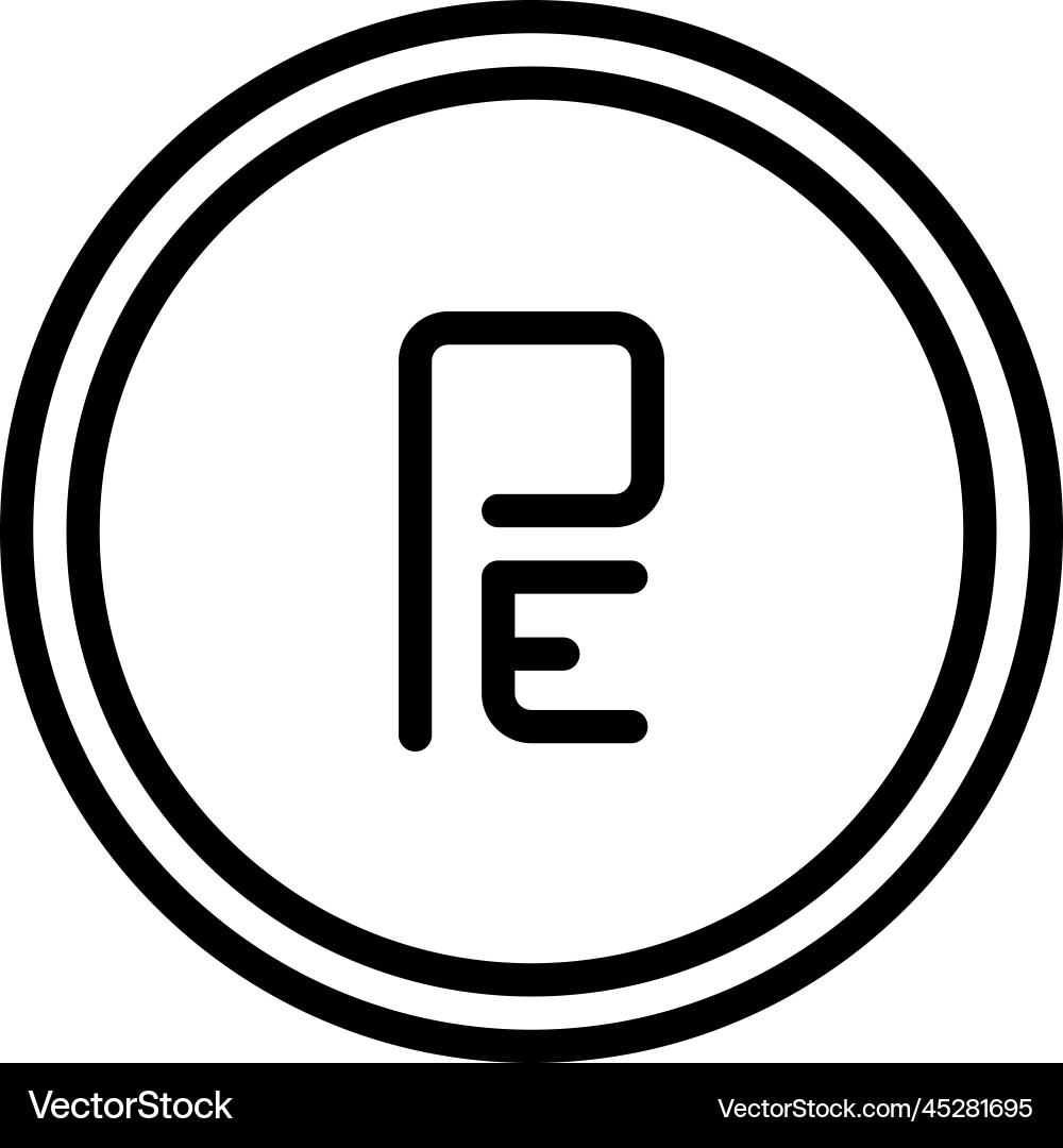 Pe Royalty Free Vector Image - VectorStock