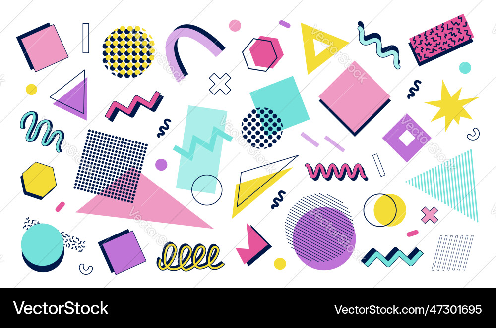 90s Geometric Vector Images (over 53,000)