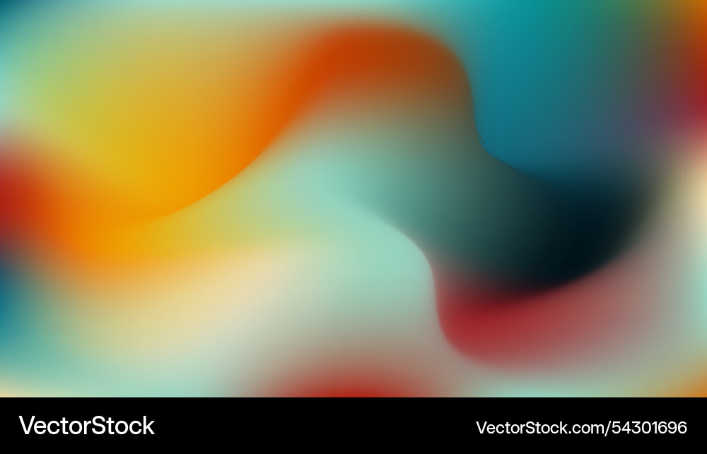 Abstract background with blue green red orange Vector Image