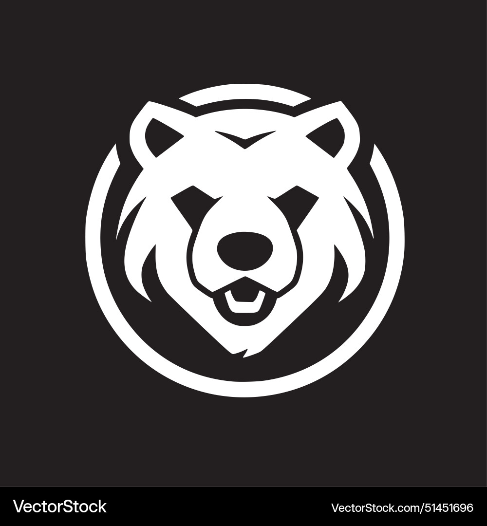 Bear - minimalist and simple silhouette Royalty Free Vector