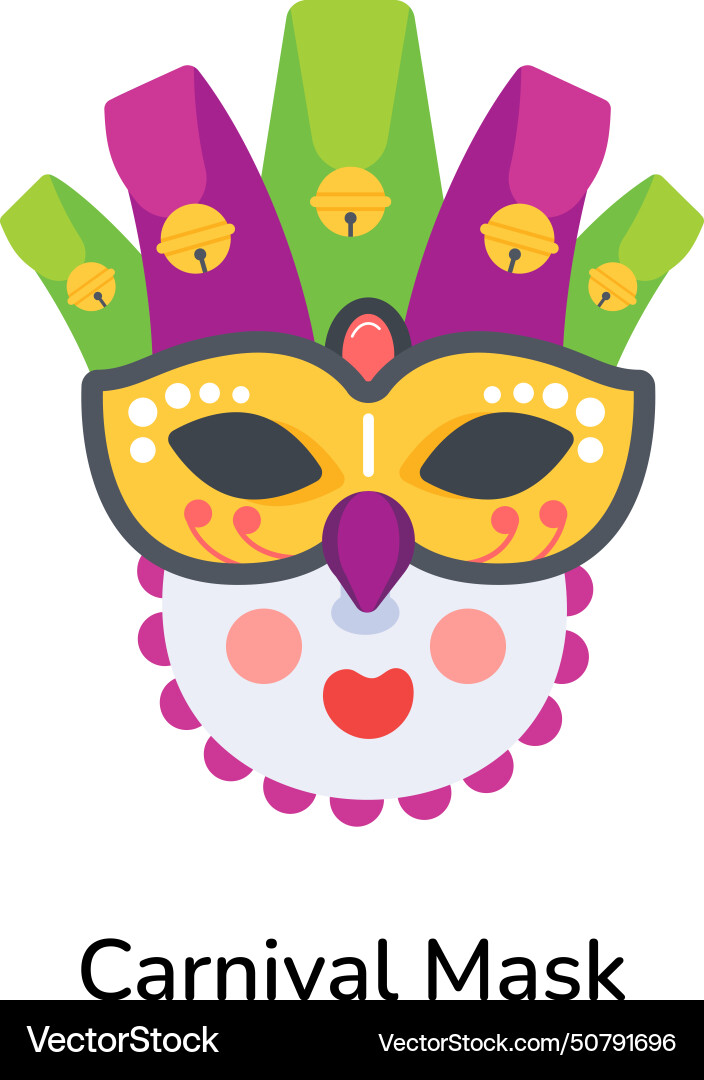 Carnival mask Royalty Free Vector Image - VectorStock