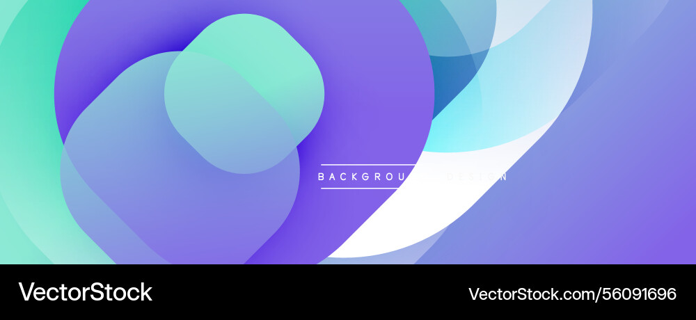 Circular abstract design with overlapping Vector Image