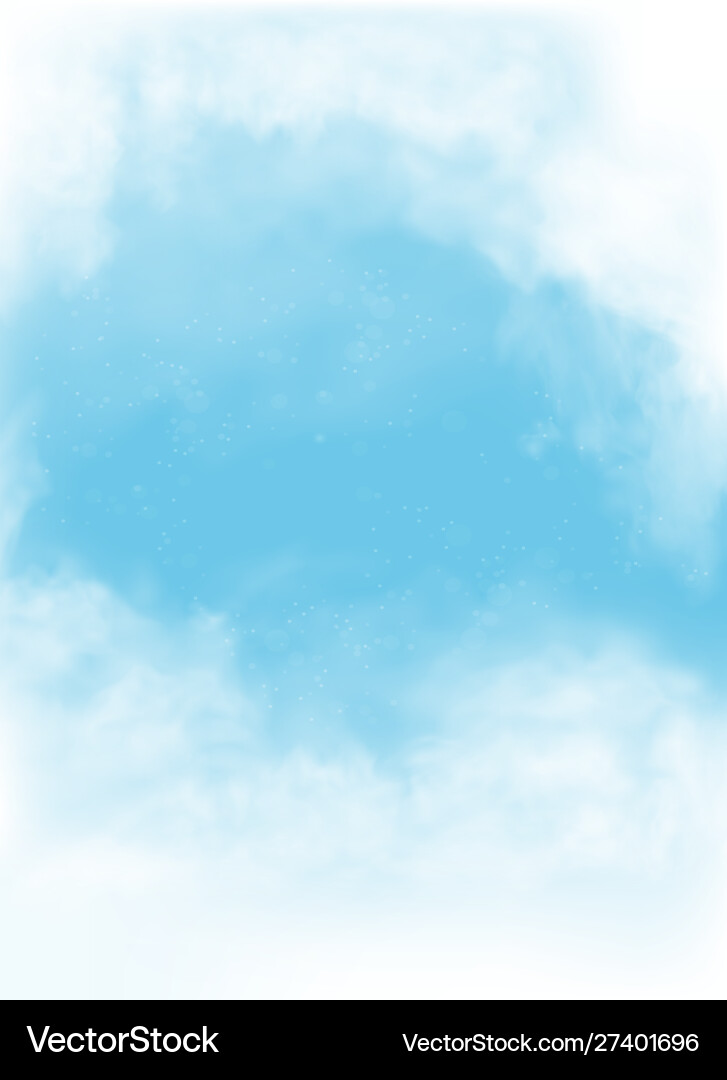 Clouds and smoke on blue sky Royalty Free Vector Image