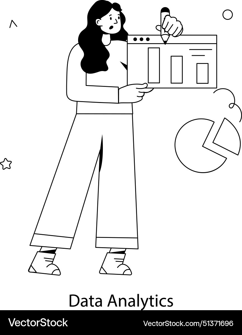 Data analytics Royalty Free Vector Image - VectorStock