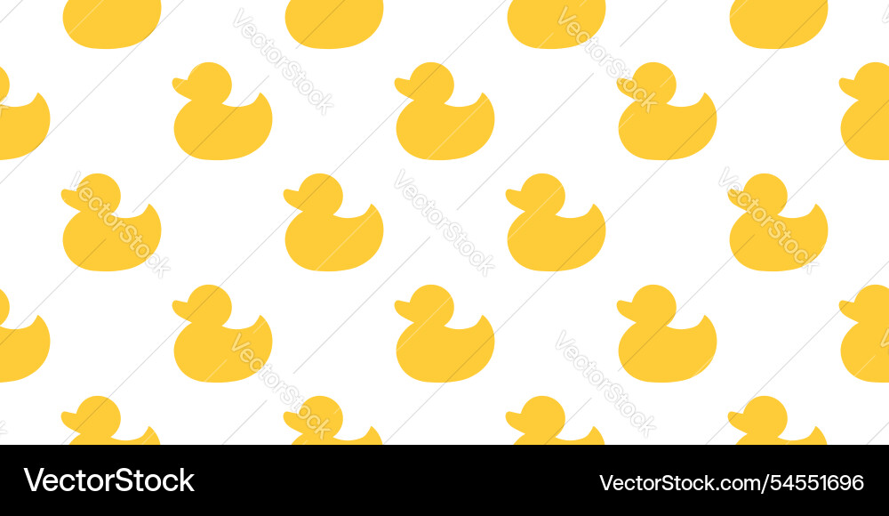 Geometric seamless pattern of abstract ducks Vector Image