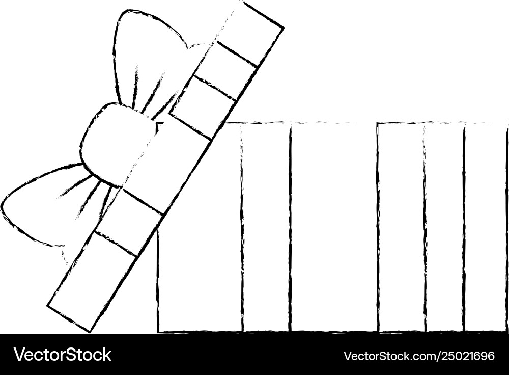 Gift box present open Royalty Free Vector Image