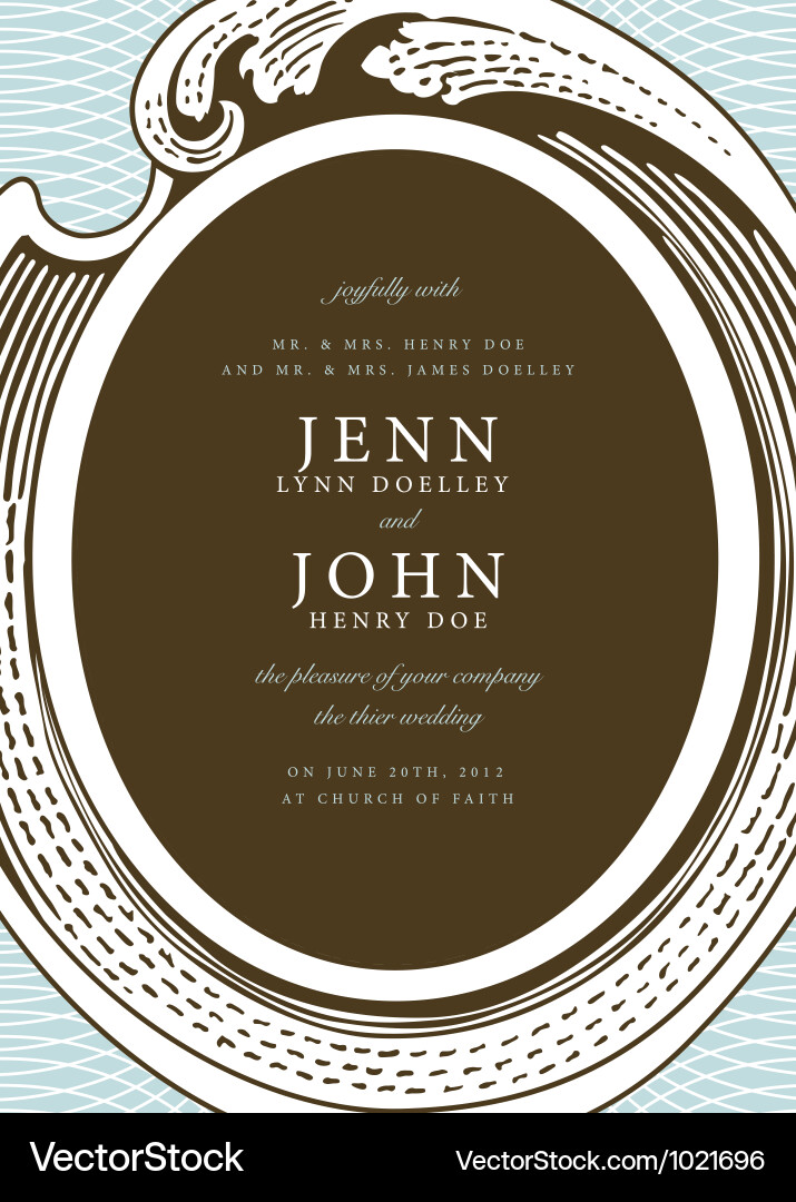 Invitation template Royalty Free Vector Image - VectorStock