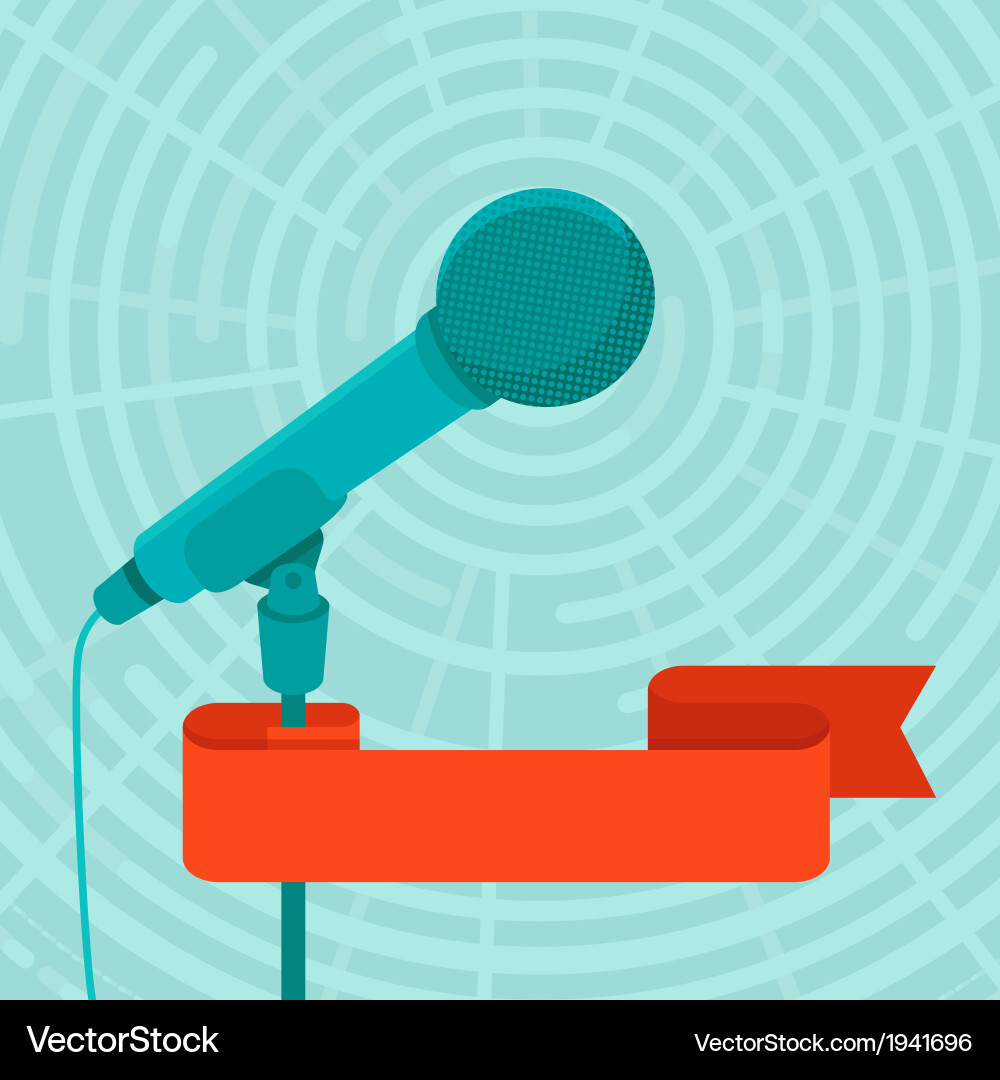 Public Speaking Event Royalty Free Vector Image