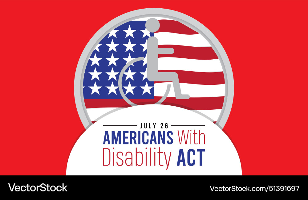Americans with disability act Royalty Free Vector Image