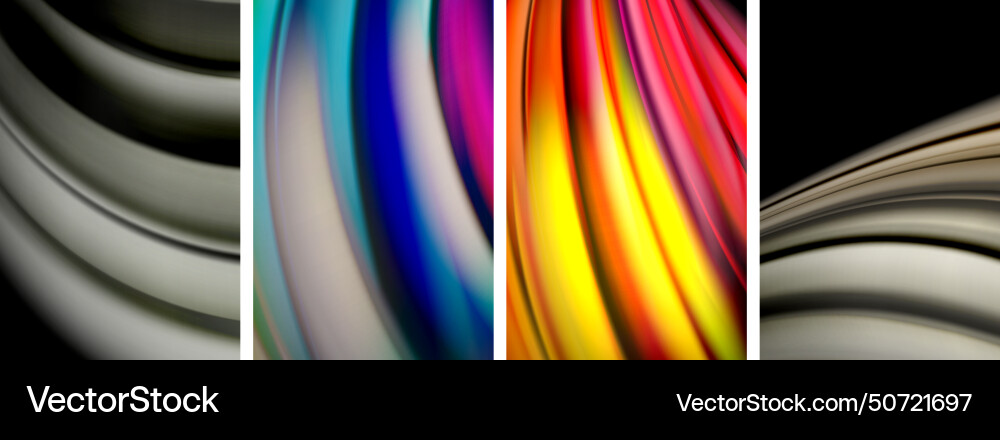 Blurred color line backgrounds Royalty Free Vector Image