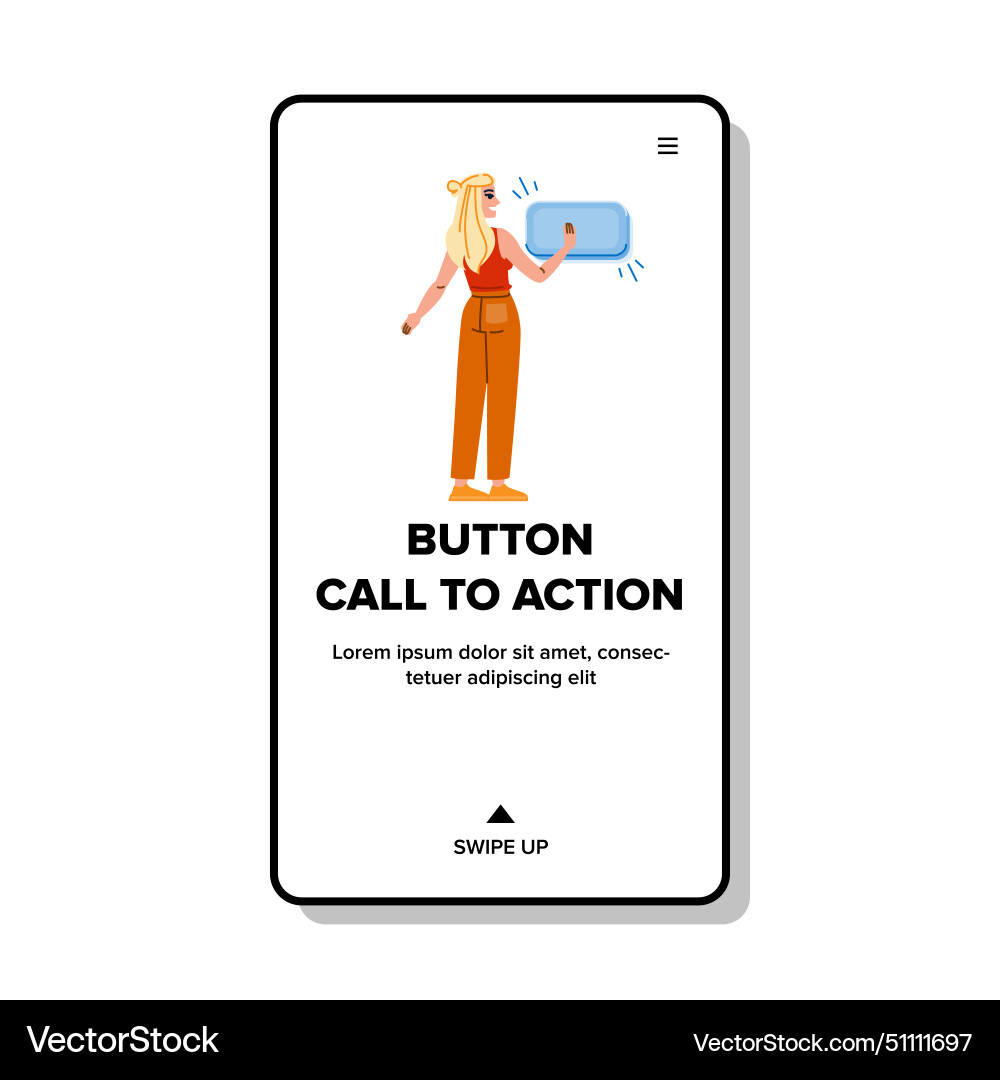 Download button call to action Royalty Free Vector Image