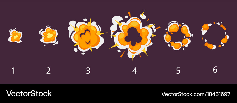 Explosion Animation Frames Explosion Cartoon Explosion Animation