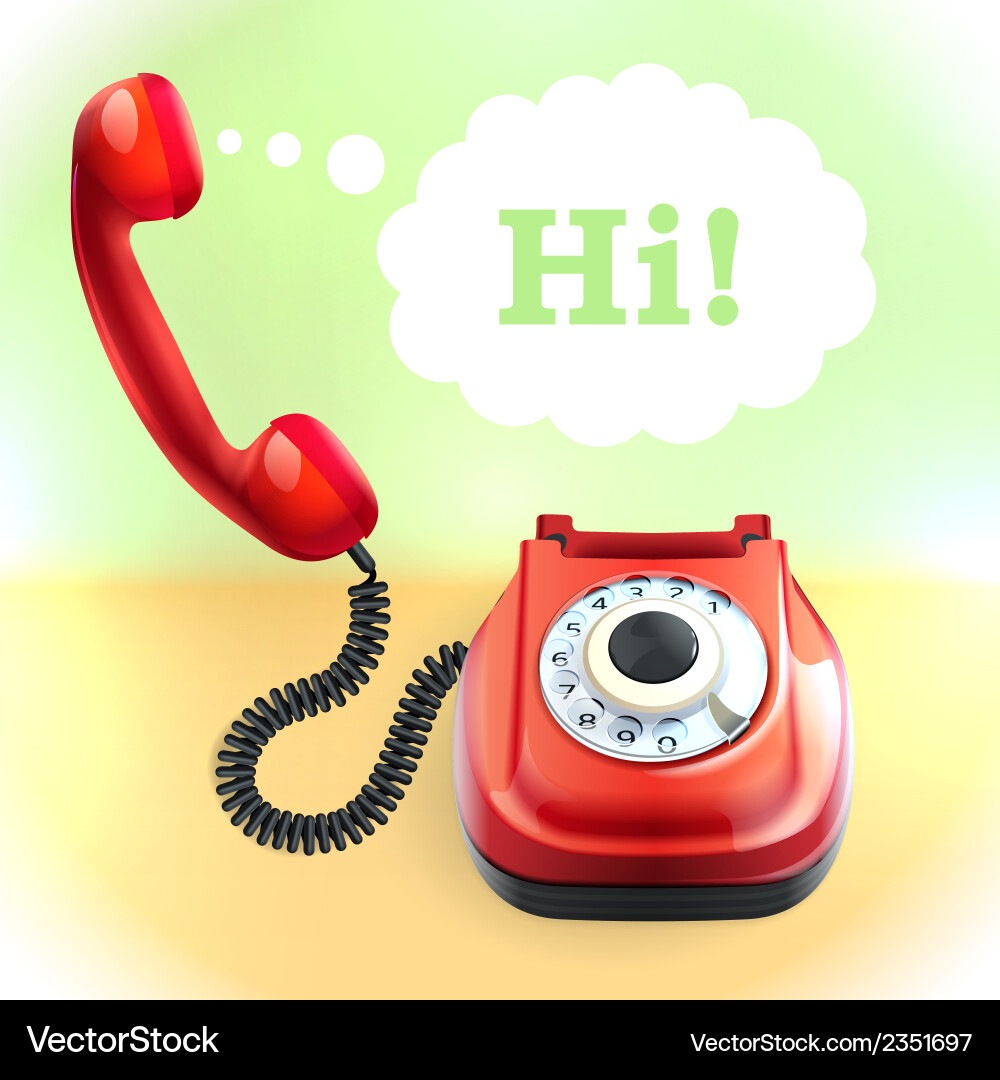 Retro style telephone background Royalty Free Vector Image
