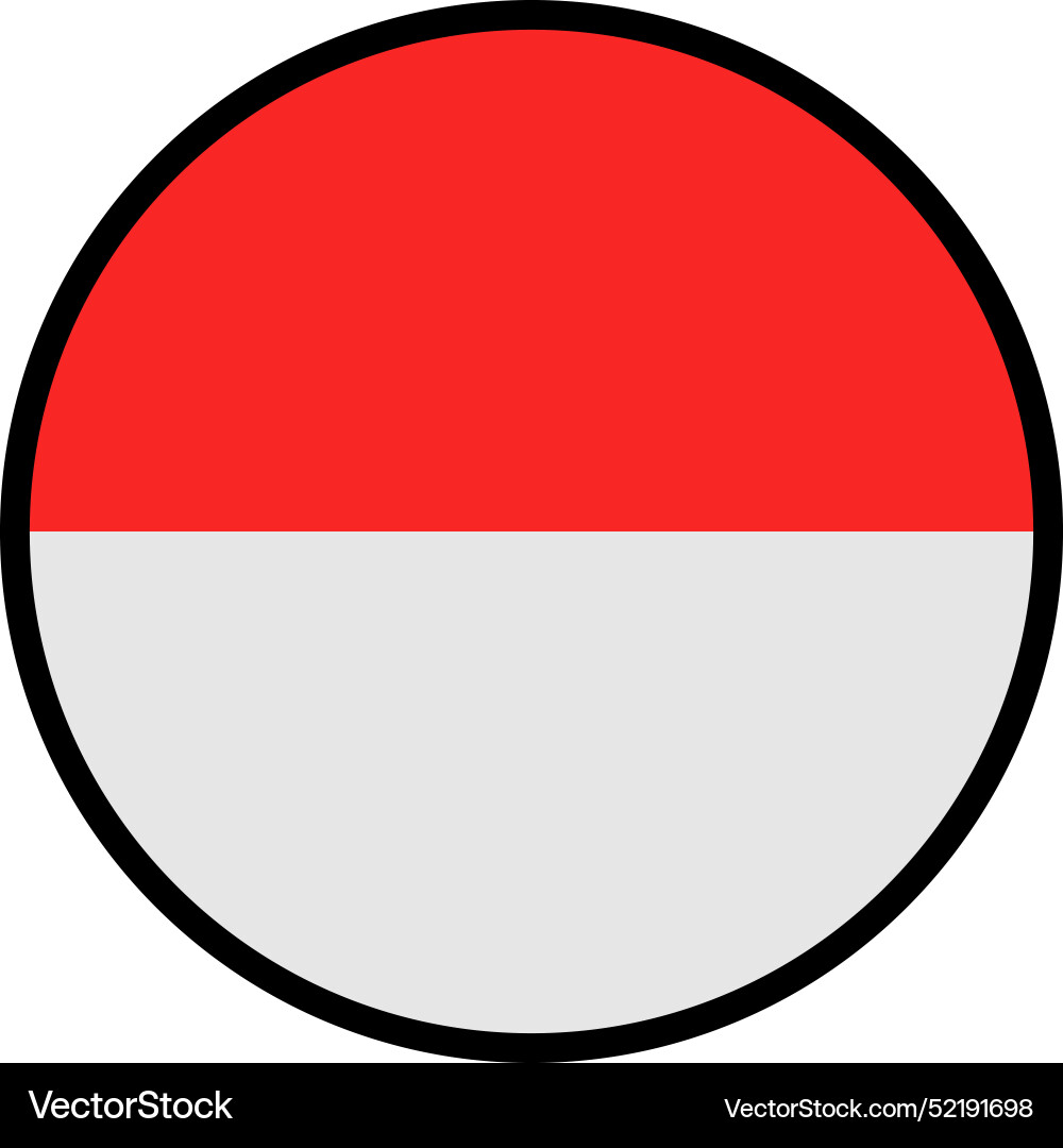 Indonesia flag design Royalty Free Vector Image