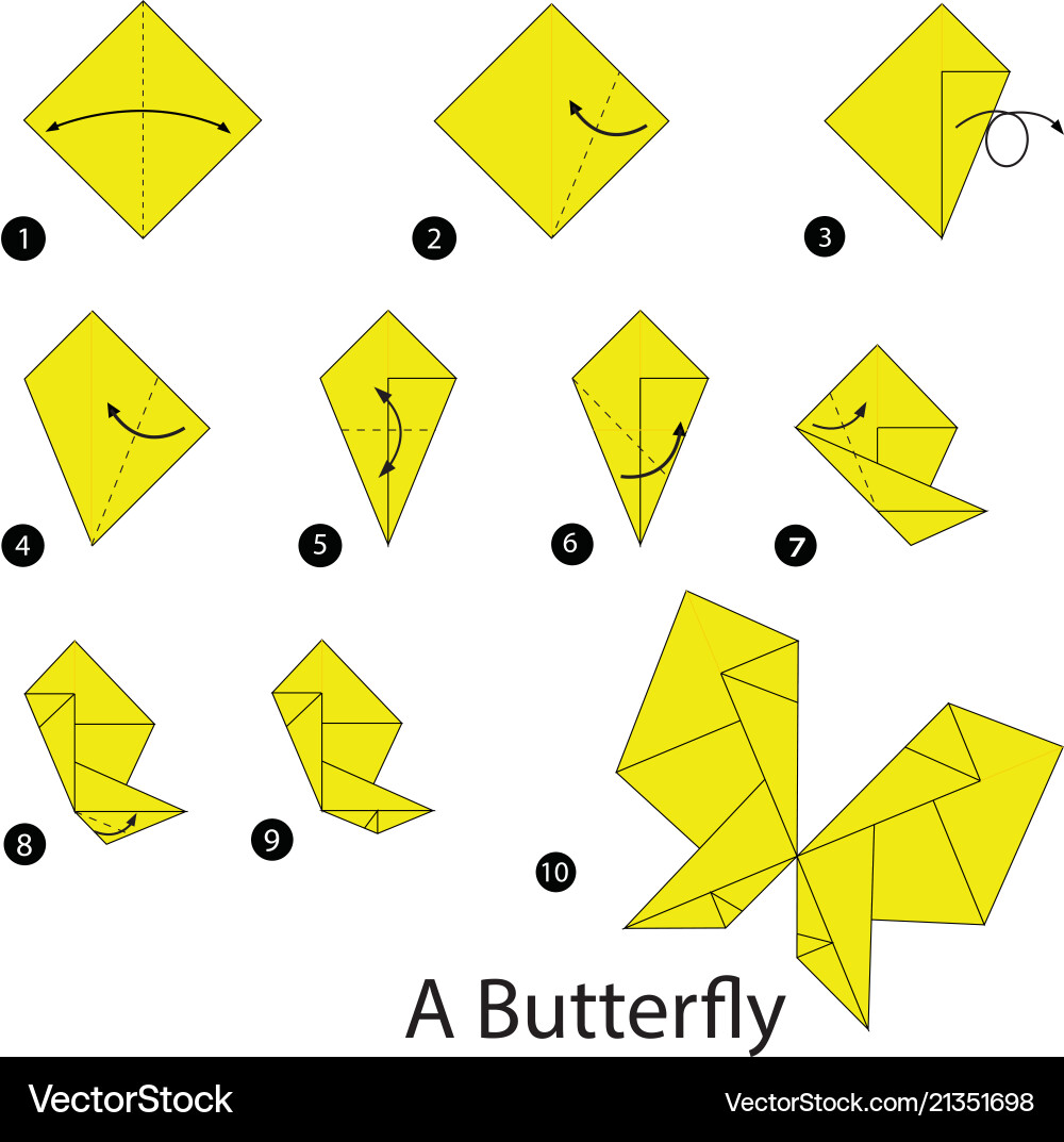 Easy Origami Instructions Butterfly