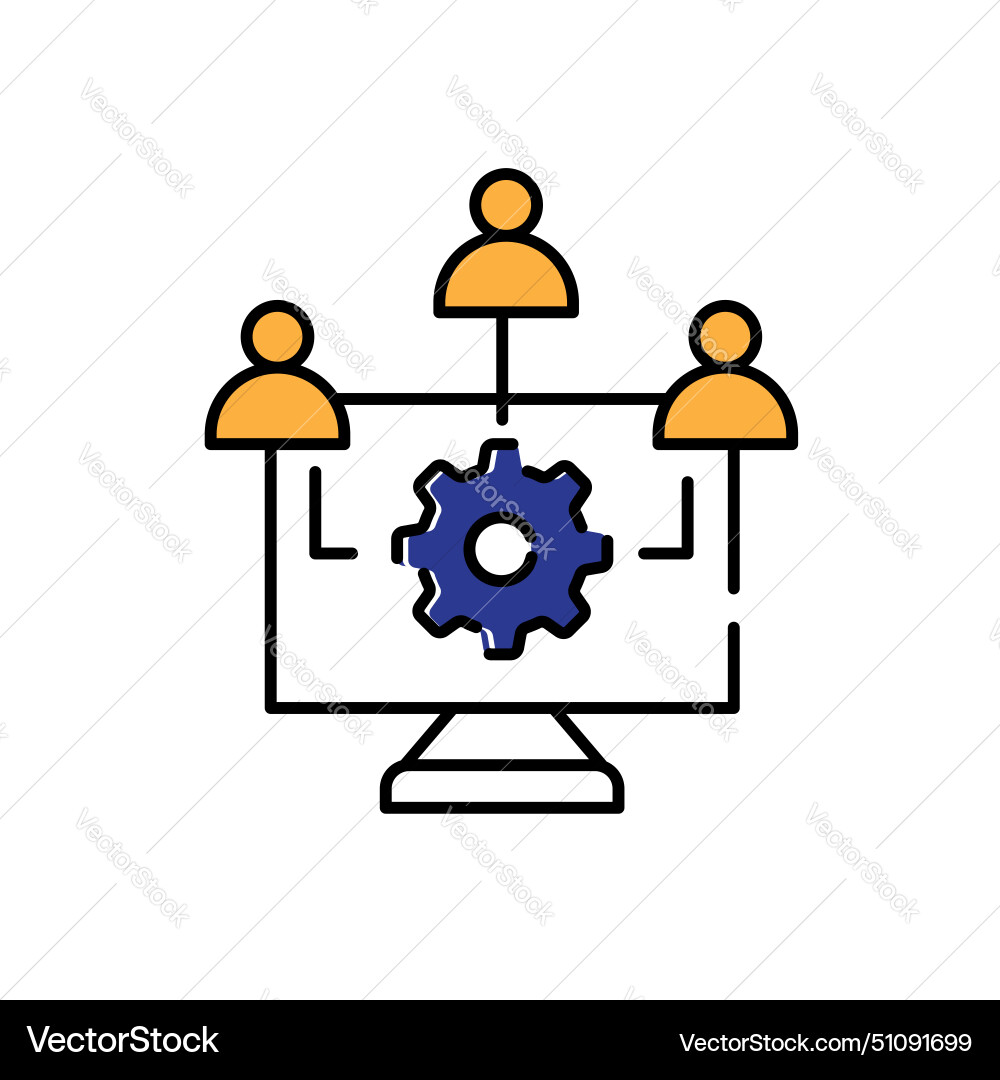 Application performance management and optimizing Vector Image