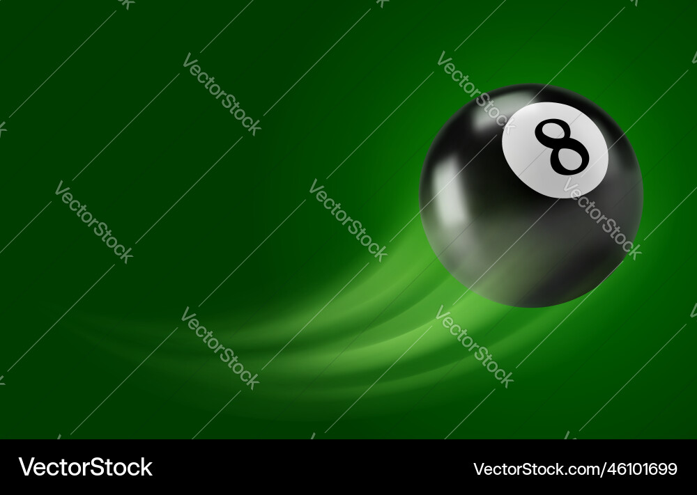 Billiards banner template Royalty Free Vector Image