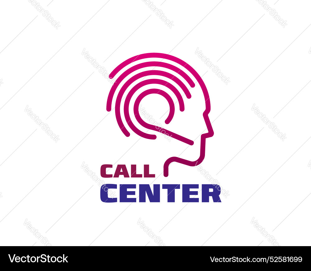 Call center customer support service symbol Vector Image