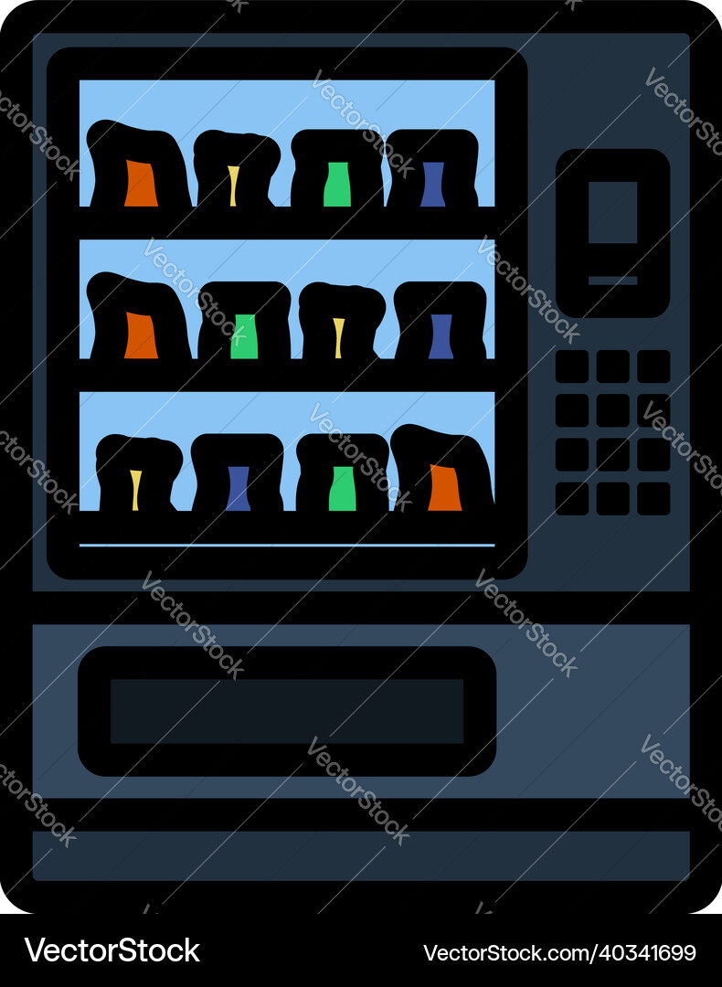 Icon of food selling machine Royalty Free Vector Image