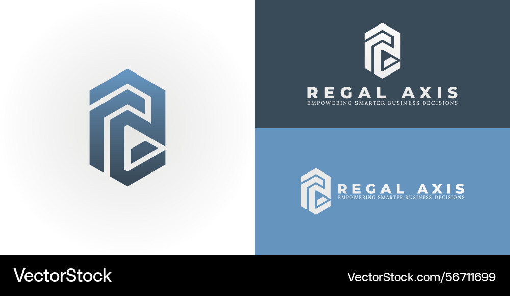 Logo combines the letters ra Royalty Free Vector Image