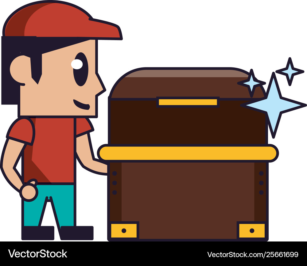 Videogame characters and elements cartoons Vector Image