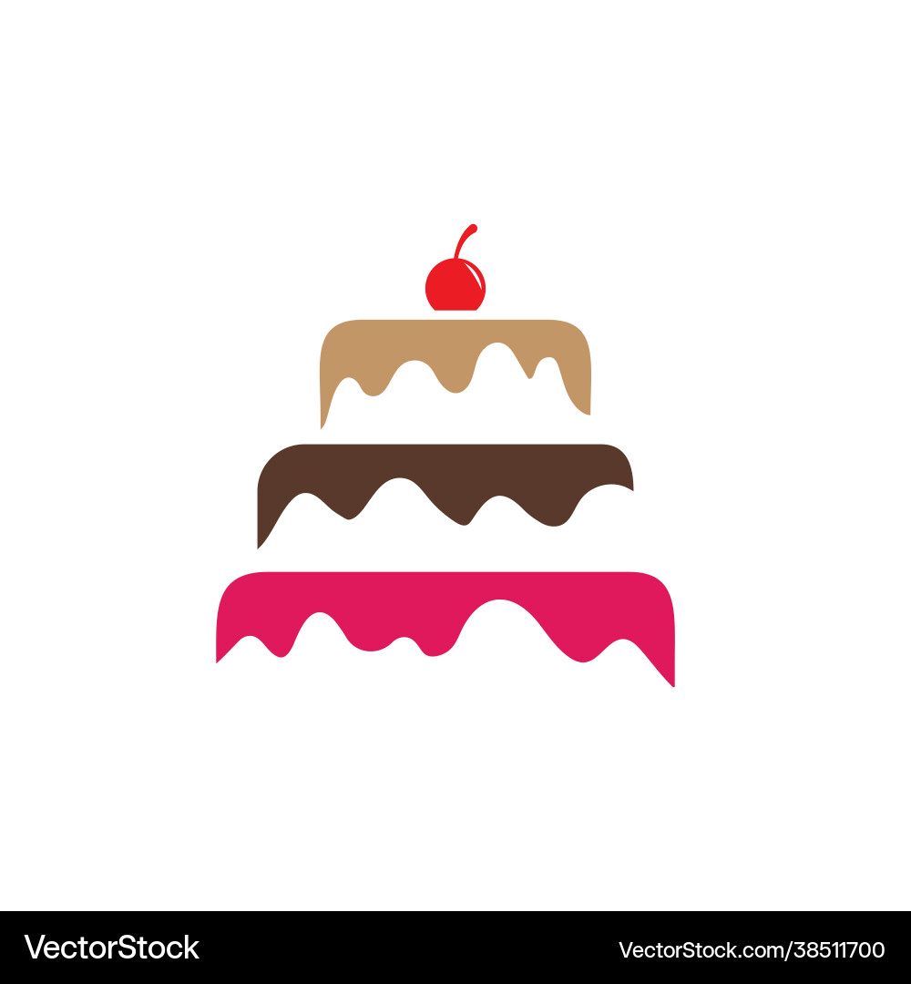 Cake icon design Royalty Free Vector Image - VectorStock