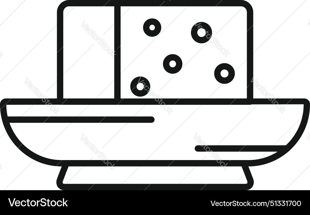 Cheese on plate Royalty Free Vector Image - VectorStock