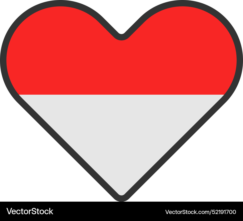 Indonesia flag design Royalty Free Vector Image