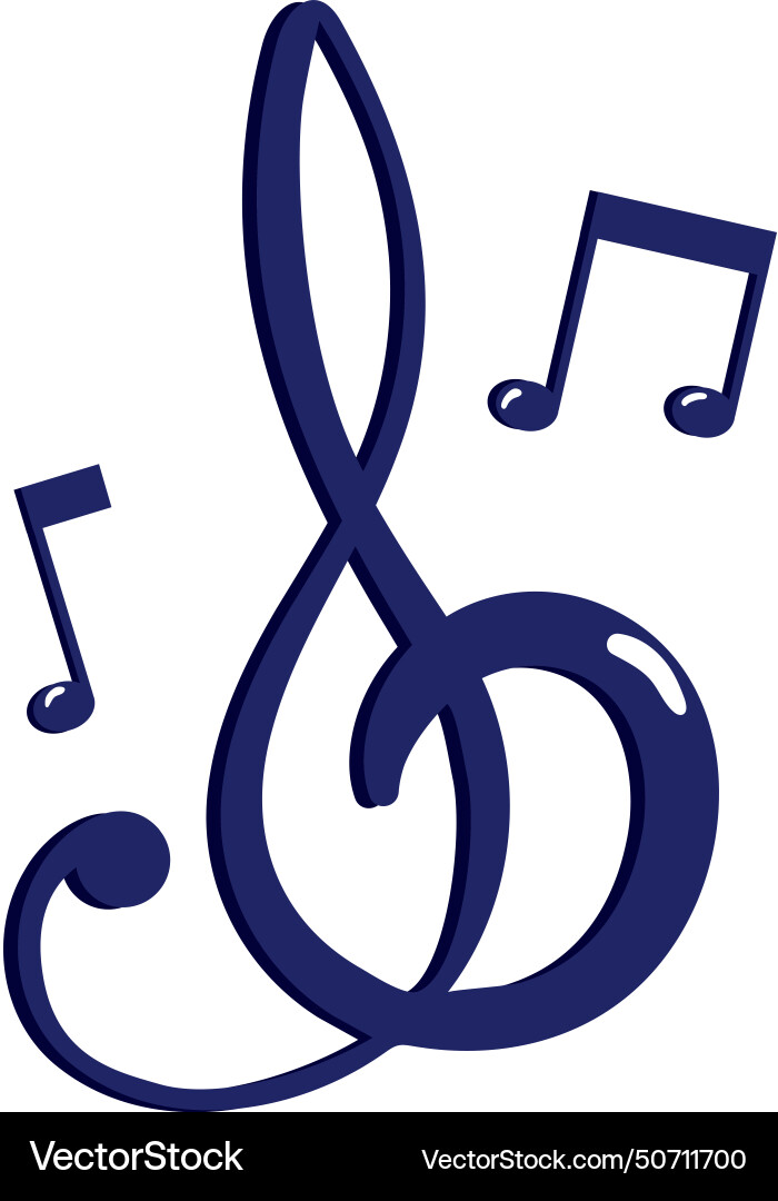 Music notes design Royalty Free Vector Image - VectorStock