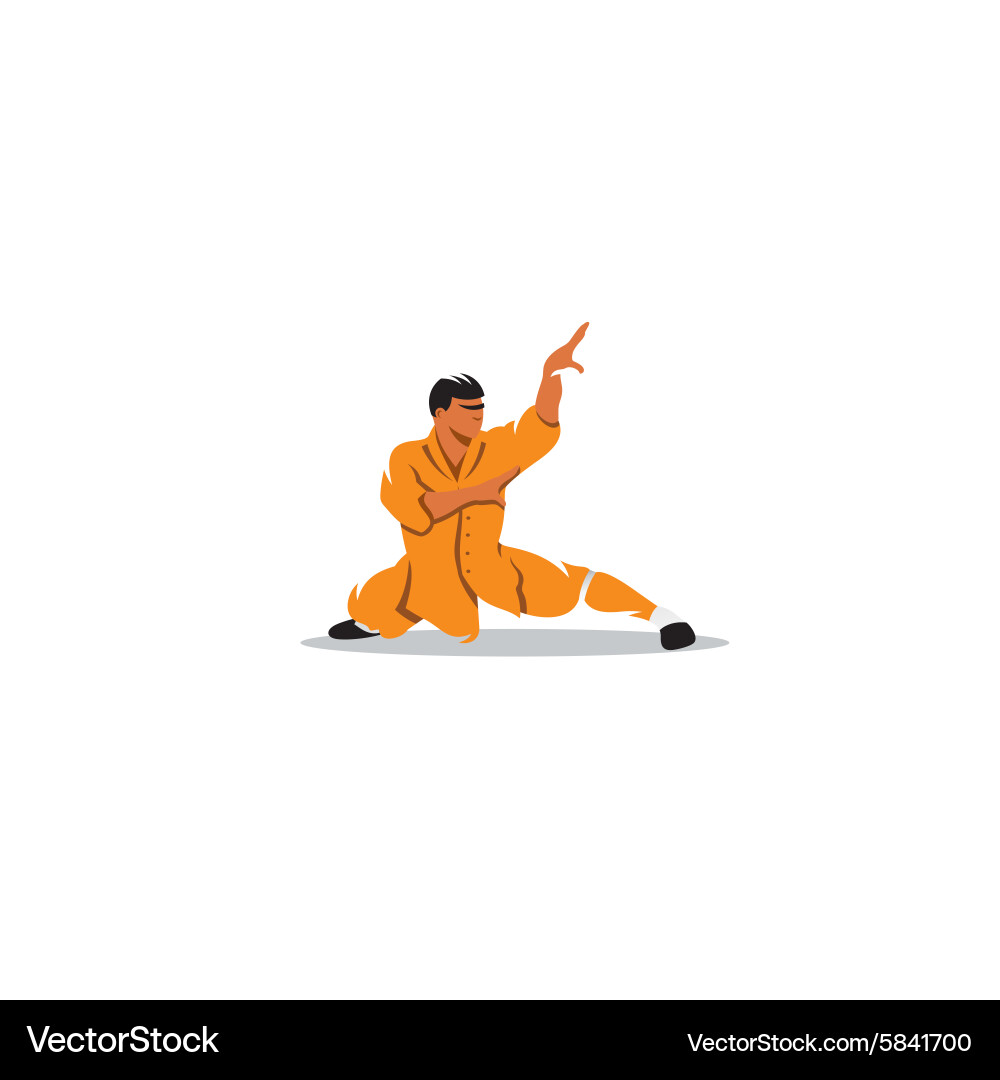 Shaolin monk sign Royalty Free Vector Image - VectorStock