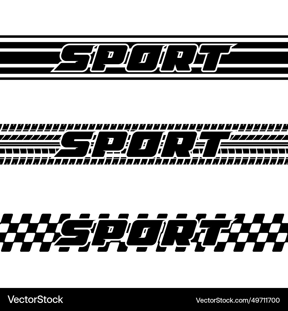 Sport checkered patterns Royalty Free Vector Image