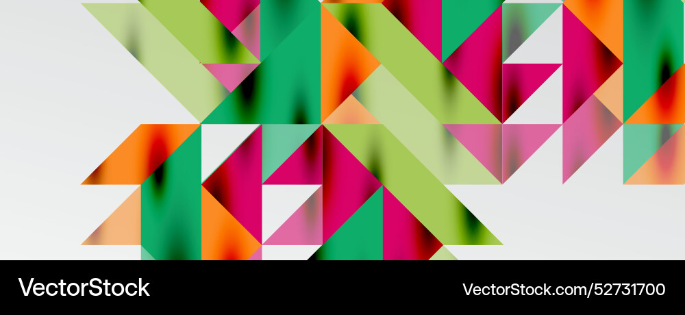 Tech minimal overlapping triangle shapes elements Vector Image