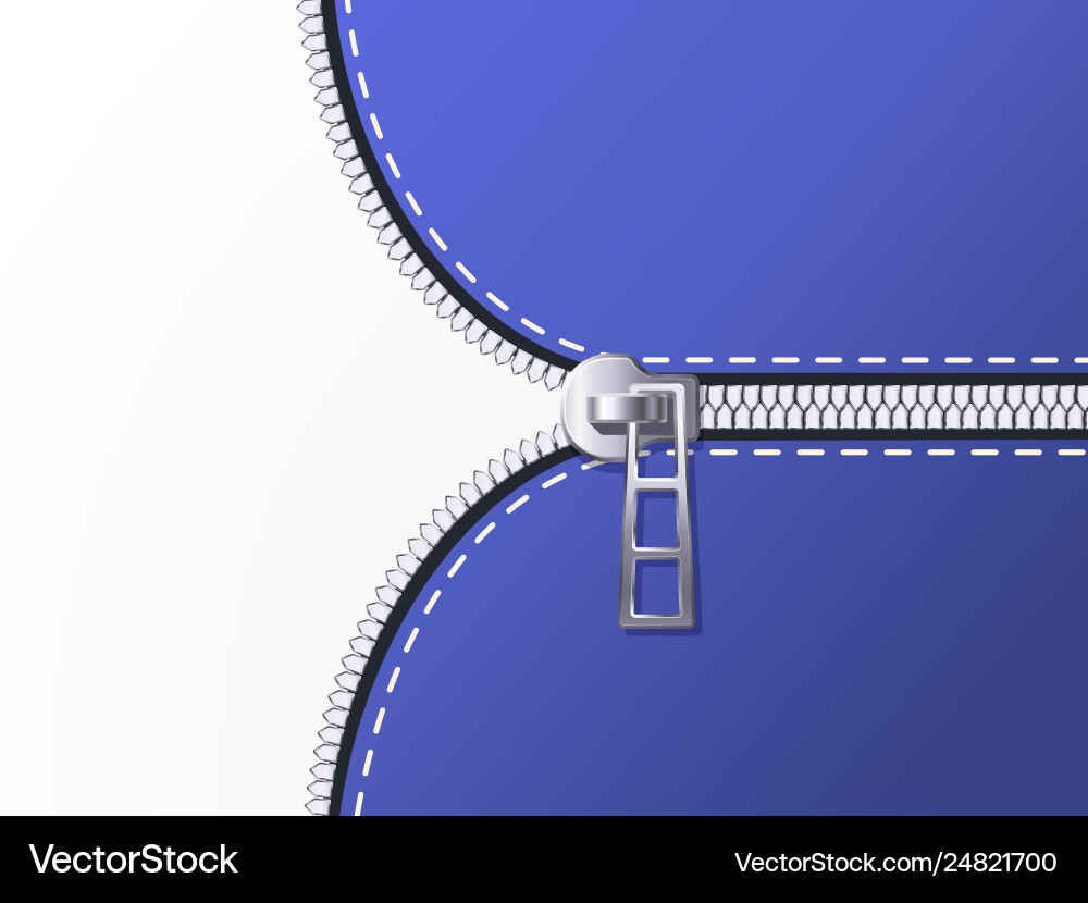 Unzip background unlock zipper open clothing zip Vector Image