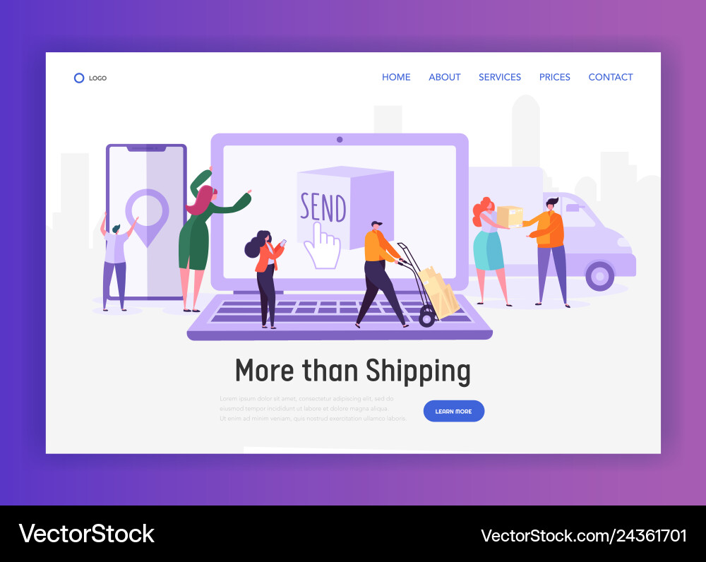 Fast Global Shipping Service Royalty Free Vector Image