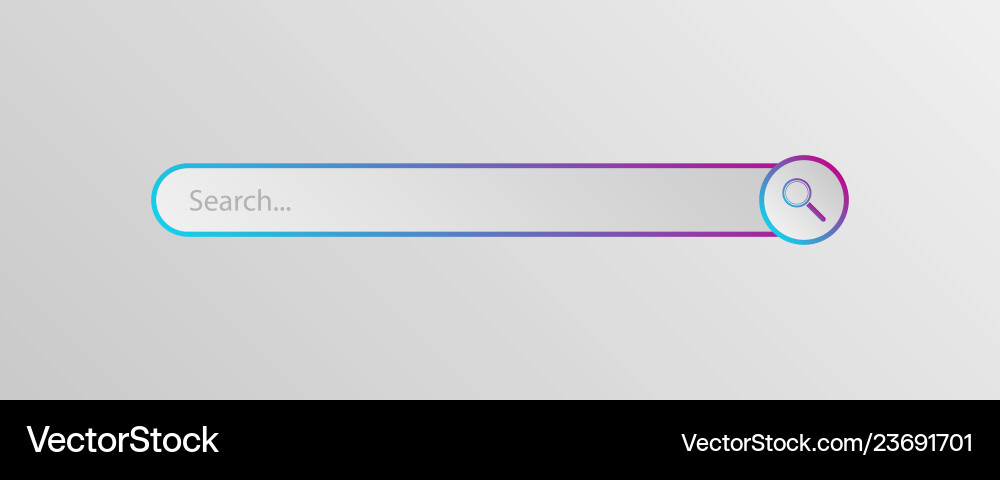 Modern Search Bar Element Royalty Free Vector Image
