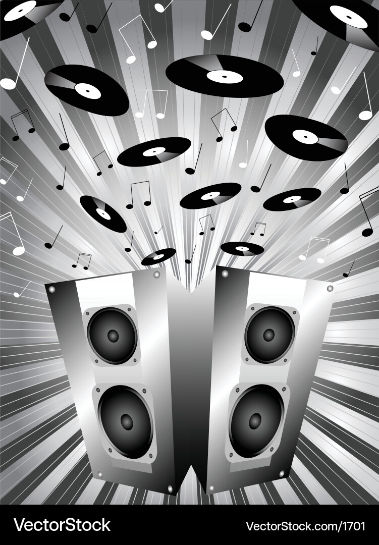 Music blast Royalty Free Vector Image - VectorStock
