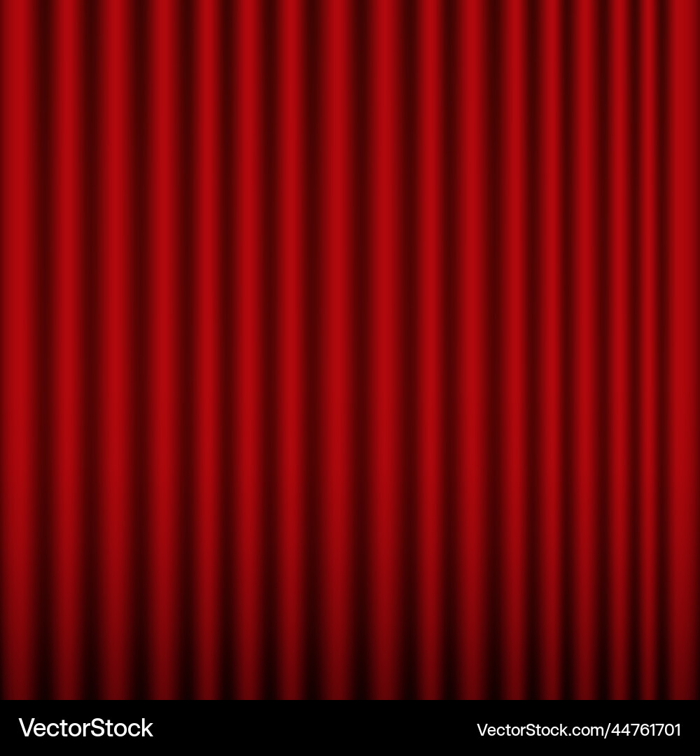 Red curtain background event opening cinema Vector Image