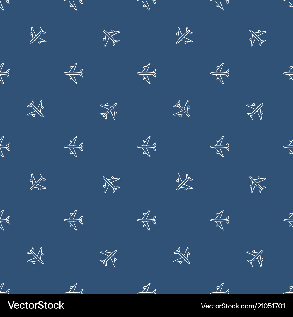 Seamless plane pattern Royalty Free Vector Image