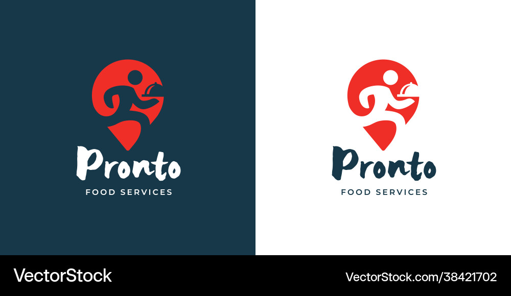 Food Delivery Icon - Runner Royalty Free Vector Image