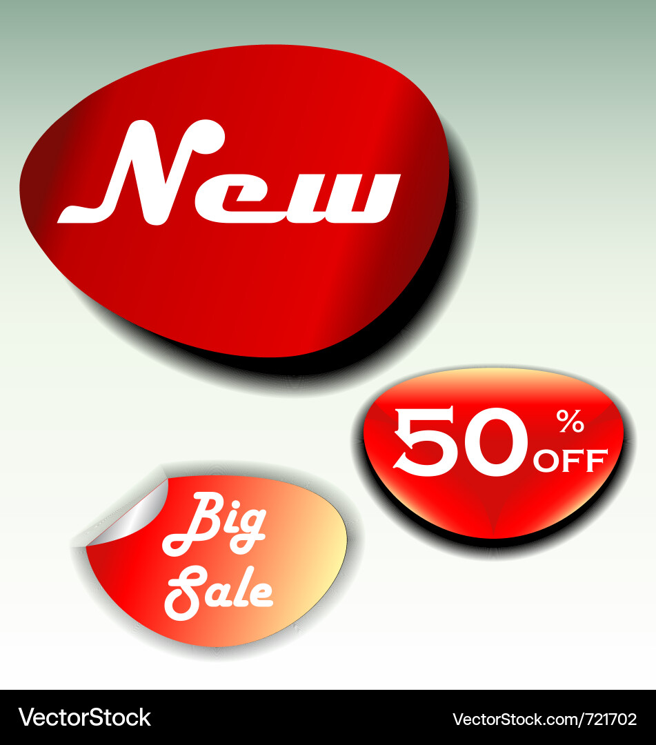 Sale & Discount Labels Royalty Free Vector Image