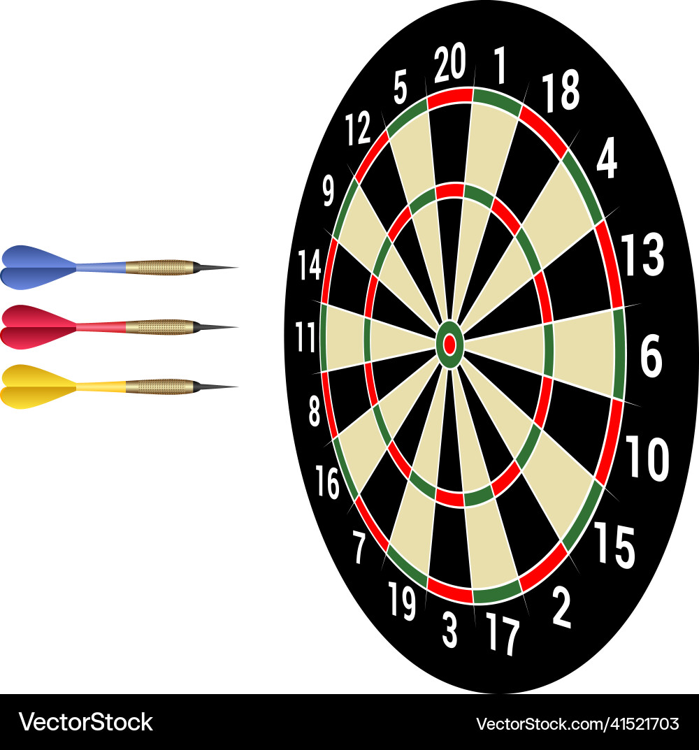 Darts Royalty Free Vector Image - VectorStock