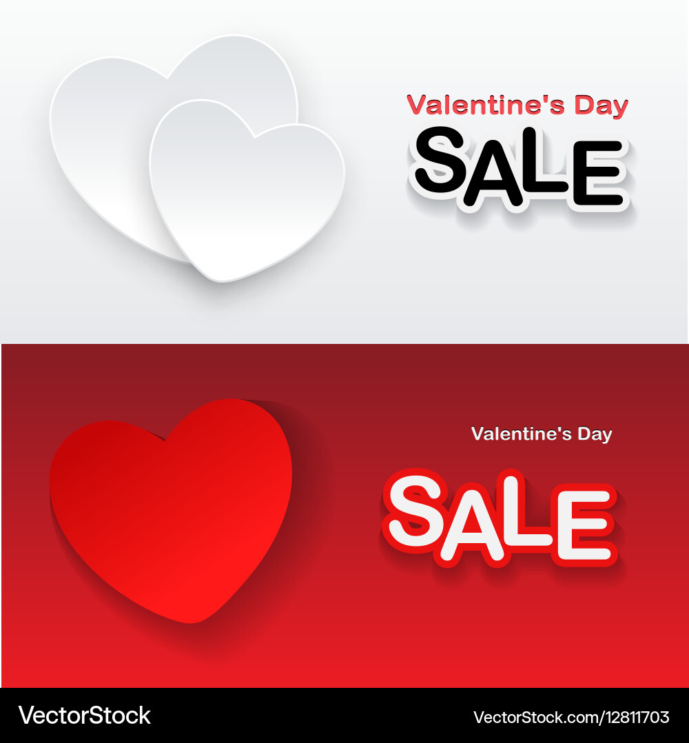 Heart banner Royalty Free Vector Image - VectorStock