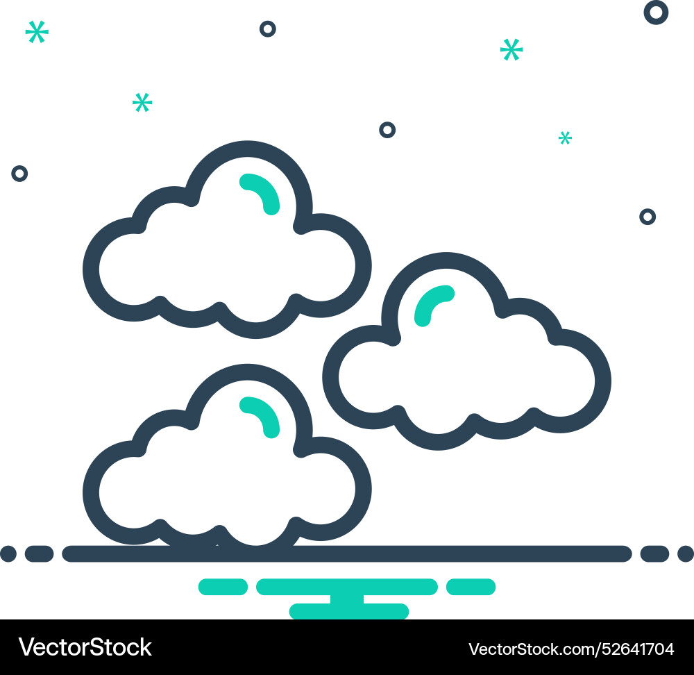 Cloudy Royalty Free Vector Image - VectorStock