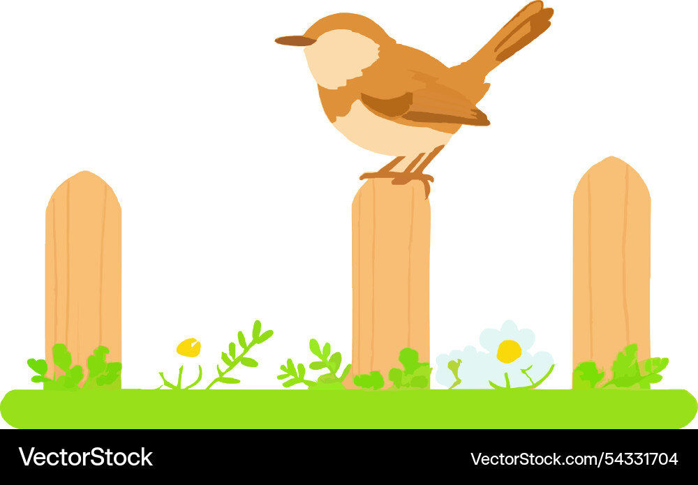 Feathered flying animal predator chirp Royalty Free Vector